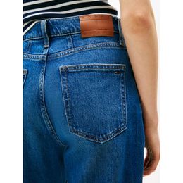 Tommy Jeans Damen &raquo;High waist - Mom-Jeans Tapered&laquo; mit Logo-Stickereien blau 33, L&auml;nge 30
