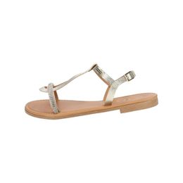 Scapa Damen Riemchensandale &raquo;Scapa Sandalen Lederimitat&laquo; silber 40