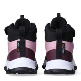 Tommy Hilfiger M&auml;dchen Winterboots Trekkingschuh, Schn&uuml;rboots mit Klettriegel rosa 24