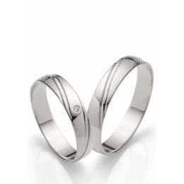 Firetti Unisex Trauring &raquo;Schmuck Geschenk Gold 375 Hochzeit Ehering "LIEBE"&laquo; Made in Germany, wahlweise mit oder ohne Brillant wei&szlig;