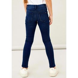 name it M&auml;dchen Stretch-Jeans &raquo;NKFPOLLY DNMTAX PANT&laquo; aus bequemem Stretchdenim blau 140, N-Gr