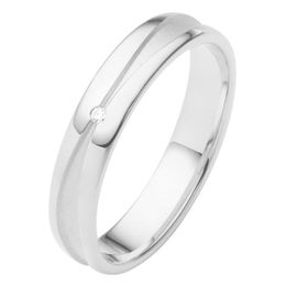 Firetti Unisex Trauring &raquo;Schmuck Geschenk Gold 750 Hochzeit Ehering "LIEBE"&laquo; Made in Germany, wahlweise mit oder ohne Brillant wei&szlig;