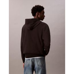 Calvin Klein Jeans Herren Kapuzensweatshirt &raquo;400GSM TERRY BADGE HOODIE&laquo;, Mit Rundhalsausschnitt schwarz S