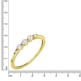 Firetti Damen Goldring &raquo;Schmuck Geschenk Gold 375 Fingerring Ring&laquo; mit Zirkonia (synth.) gold