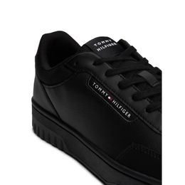 Tommy Hilfiger Herren Sneaker &raquo;TH BASKET CORE LTH&laquo; , Freizeitschuh, Halbschuh, Schn&uuml;rer, Logo-Aufn&auml;her an der Schuhzunge 44