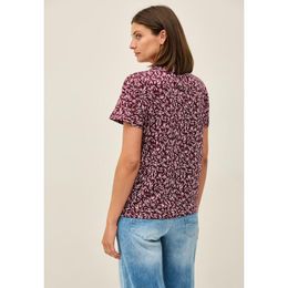 Cecil Damen T-Shirt mit Minimal Print und im Tunika Look rot XS (36)