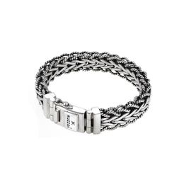 Kuzzoi Herren Armband &raquo;Herren Panzerarmband Gliederkette 925er Silber&laquo; silber