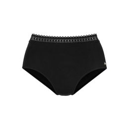 s.Oliver Damen s.Oliver Bikini-Hose &raquo;Aiko&laquo; mit H&auml;keloptik schwarz 36, N-Gr