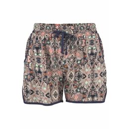 s.Oliver Strandshorts mit Ethnodruck und Taschen, elastischer Gummizugbund, kurze Hose marine-bedruckt 38 - N-Gr N-Gr 38 Jerseyshorts mit modischem...