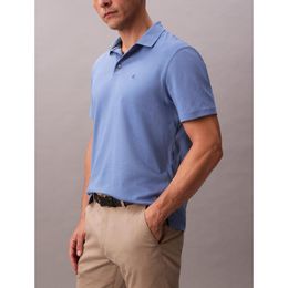 Calvin Klein Poloshirt »SS SUPIMA CHEST EMB POLO« Mit Rundhalsausschnitt Dull Nile Blue M M Klassisches Poloshirt von Calvin Klein Menswear