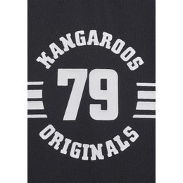Kangaroos M&auml;dchen Kangaroos Badeanzug &raquo;Sporty&laquo; mit sportlichem Frontdruck schwarz 122/128, N-Gr