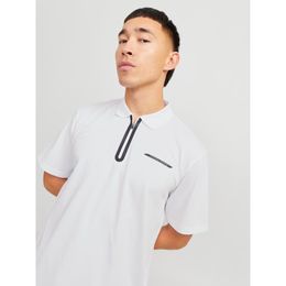 Jack & Jones Jack & Jones Herren Poloshirt &raquo;JCOFUSION PIQUE POLO SS SN&laquo; wei&szlig; M