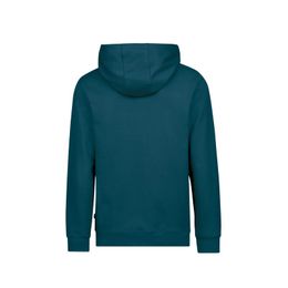 TRIGEMA Damen Kapuzensweatshirt &raquo;TRIGEMA Kapuzenpullover mit gro&szlig;em 3D-Motiv&laquo; blau S