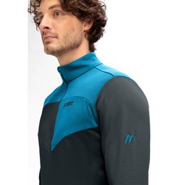 Maier Sports Herren Rollkragenpullover &raquo;Felian&laquo; Herren Midlayer, pflegeleichtes Half-Zip Fleece, Regular Fit grau 50
