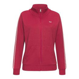 H.I.S. H.I.S Damen Sweatjacke mit gestreiftem Tape an den &Auml;rmeln rot 32/34