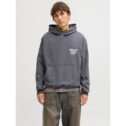 Jack & Jones Jack & Jones Herren Kapuzensweatshirt &raquo;JORNORREBRO TYPO BACK SWEAT HOOD SN&laquo;, mit Print L
