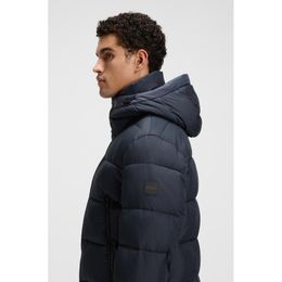 BOSS Orange Herren BOSS Orange Steppjacke &raquo;Omaris&laquo; mit Kapuze mit Rei&szlig;verschlusstaschen blau 54