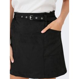 Only Damen Only Minirock &raquo;ONLDIANE HEIDI LIFE FAUX SUEDE SKIRT OTW&laquo; schwarz XL (42)