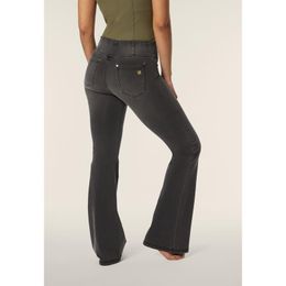 Freddy Damen Leggings &raquo;NOW FLARE YOGA&laquo; mit Lifting & Shaping Effekt grau S (36), N-Gr