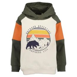 Blue Seven Jungen Kapuzensweatshirt, mit gro&szlig;em Adventure-Frontmotiv und im Colorblocking-Look 110