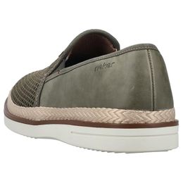 Rieker Herren Slipper , Espadrilles, Sommerschuh, Schlupfschuh mit gepolsterter Innensohle gr&uuml;n 45