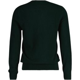 Gant Herren V-Ausschnitt-Pullover &raquo;EXTRAFINE LAMBSWOOL V-NECK&laquo; mit Logostickerei gr&uuml;n XL