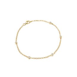 Elli Damen Armband &raquo;Klassisch Basic 925 Silber, mit Kristallen von Swarovski &laquo; gold