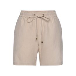 Lascana Shorts aus Leinenmix mit Taschen, Leinenhose, kurze Hose sand 34 - N-Gr N-Gr 34 Leichte Sommershorts