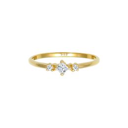Elli DIAMONDS Damen Elli DIAMONDS Verlobungsring &raquo;Prinzessschliff Diamant (0.13 ct) 585 Gelbgold&laquo; gold