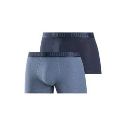 Puma Boxer Packung, 2er Pack, ohne Eingriff, elastisch blau-meliert, navy M M Herren Boxershorts von Puma