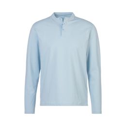 John Devin Herren Poloshirt &raquo;mit Stehkragen&laquo; Regular-Fit, aus Baumwoll-Piqu&eacute; blau S (44/46)