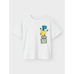 name it Jungen T-Shirt &raquo;NKMJENO POKEMON NREG SS TOP BOX NOOS SKY&laquo; wei&szlig; 158/164