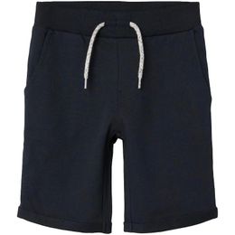 name it Herren Sweatshorts &raquo;NKMVERMO LONG SWE SHORTS UNB F NOOS&laquo; Baumwolle, Umschlagsaum blau 92, N-Gr