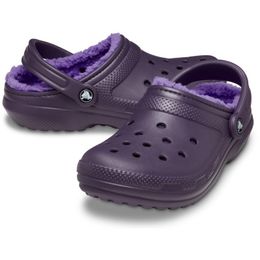 Crocs Damen Clog &raquo;Classic Lined&laquo; , Pantolette, Hausschuh, Winterschuh mit Warmfutter lila 36