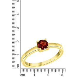 Firetti Damen Fingerring &raquo;Schmuck Geschenk Silber 925 Damenring Verlobungsring Solit&auml;r&laquo; mit Granat gold