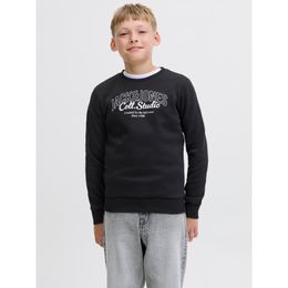 Jack & Jones Jack & Jones Junior Jungen Sweatshirt &raquo;JJMAKOTO mit Print und pflegeleichtem Material&laquo;, bedruckt, modisch, regular fit, Sweatware, Rundhals schwarz 