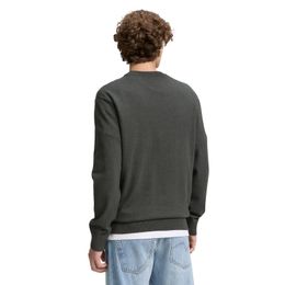 Tom Tailor Denim Herren Tom Tailor Denim Strickpullover in melierter Optik gr&uuml;n S
