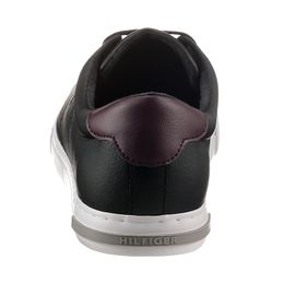 Tommy Hilfiger Herren Sneaker &raquo;ESSENTIAL LEATHER DETAIL VUL&laquo; , Freizeitschuh, Halbschuh, Schn&uuml;rschuh mit gepolstertem Schaftrand schwarz 39