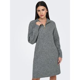 Only Damen Only Strickkleid &raquo;ONLTOKYO L/S ZIP DRESS KNT&laquo; grau XL, N-Gr