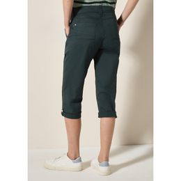 Cecil Damen Caprihose &raquo;Style New York&laquo; Sommerhose mit Knopfdetails am Bund gr&uuml;n 26, N-Gr