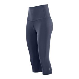 WINSHAPE Damen Leggings &raquo;3/4 Functional Comfort HWL217C&laquo; mit V-Shape Applikation und Core-Bund grau XXL, Normalgr&ouml;&szlig;en