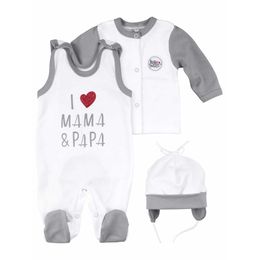 Baby Sweets Set 'I Love Mama & Papa' kids White size 68