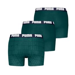 Puma Boxershorts »MEN LOGO PRINT BOXERS 3P ECOM« 3er Pack Green / Navy L L
