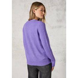 Cecil Cardigan Feinstrick, mit Knopfleiste lilac melange XL (44) XL (44) Strickjacke für Damen von Cecil