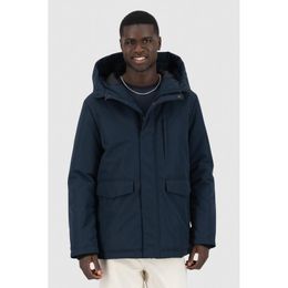 alife and kickin Alife & Kickin Herren Winterjacke &raquo;Herren NilasAK A&laquo; robuste Jacke aus wasserabweisenden Material und insgesamt 6 Taschen blau XXL