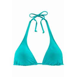 Buffalo Damen Triangel-Bikini-Top &raquo;Happy&laquo; im schlichten Design blau 36, Cup A/B