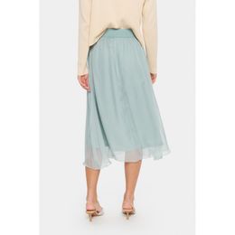 Saint Tropez Damen &raquo;CoralSZ Skirt&laquo; aus Chiffon blau XL (42)