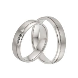 Firetti Kinder Trauring &raquo;Schmuck Geschenk Hochzeit Ehering "LIEBE"&laquo; Made in Germany, wahlweise mit oder ohne Brillanten silber