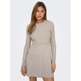 Only Damen Only Strickkleid &raquo;ONLFIA LS CABLE DRESS KNT&laquo; Viskosemischung, regular fit beige M, N-Gr