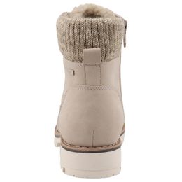 Tom Tailor M&auml;dchen Tom Tailor Winterboots , Blockabsatz, Schn&uuml;rboots, Schn&uuml;rstiefelette mit Innenrei&szlig;verschluss beige 32